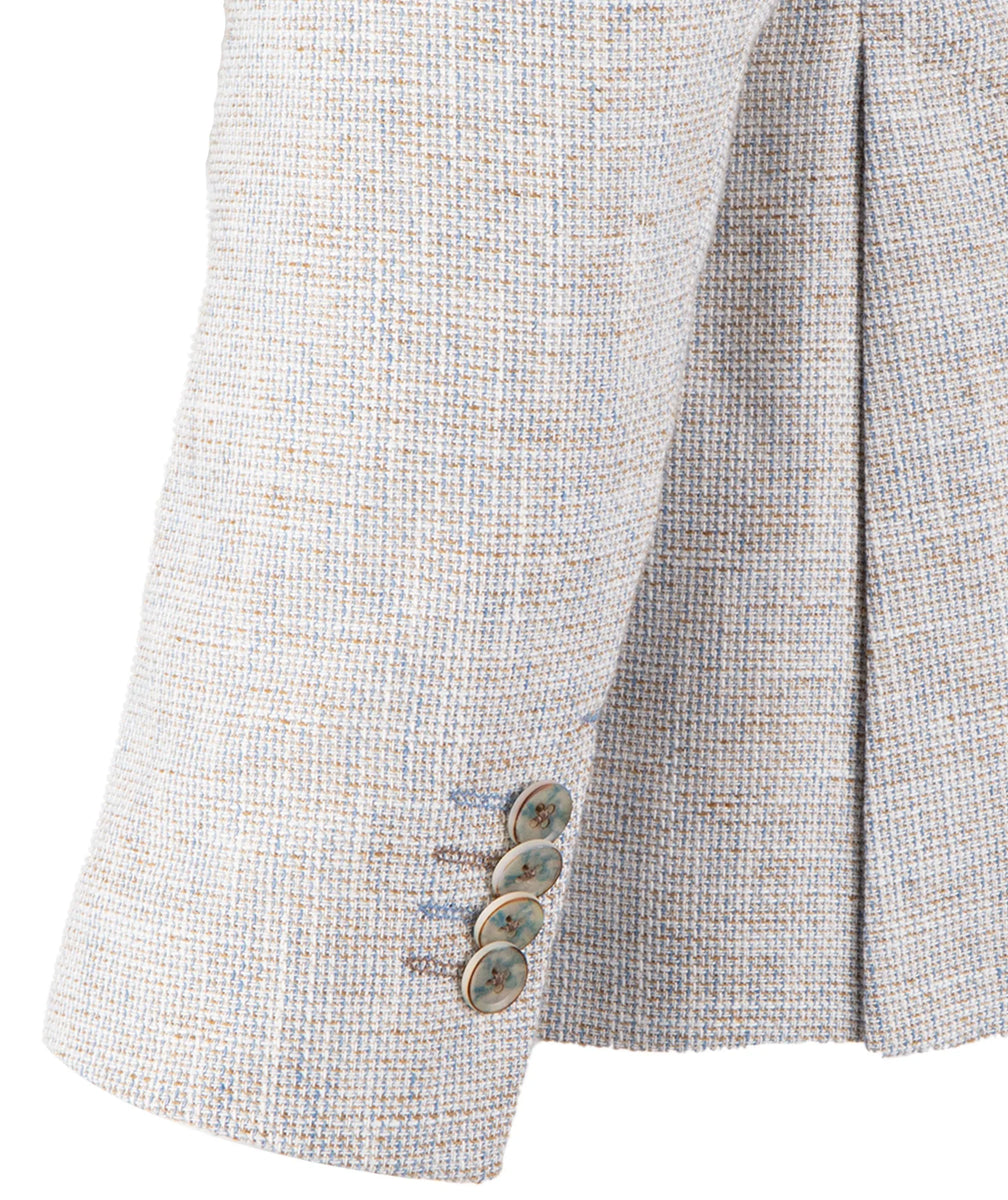 Guide London Woven Textured Linen Blazer Stone – TS2 MENSWEAR