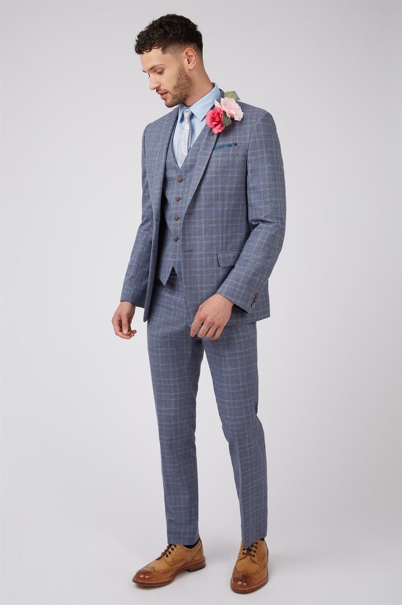 Antique Rogue Light Blue Check Jacket – TS2 MENSWEAR