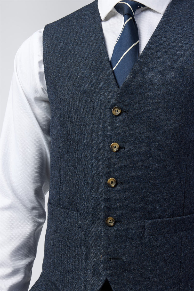 Alexandre London Dalston Donegal Waistcoat Navy – TS2 MENSWEAR
