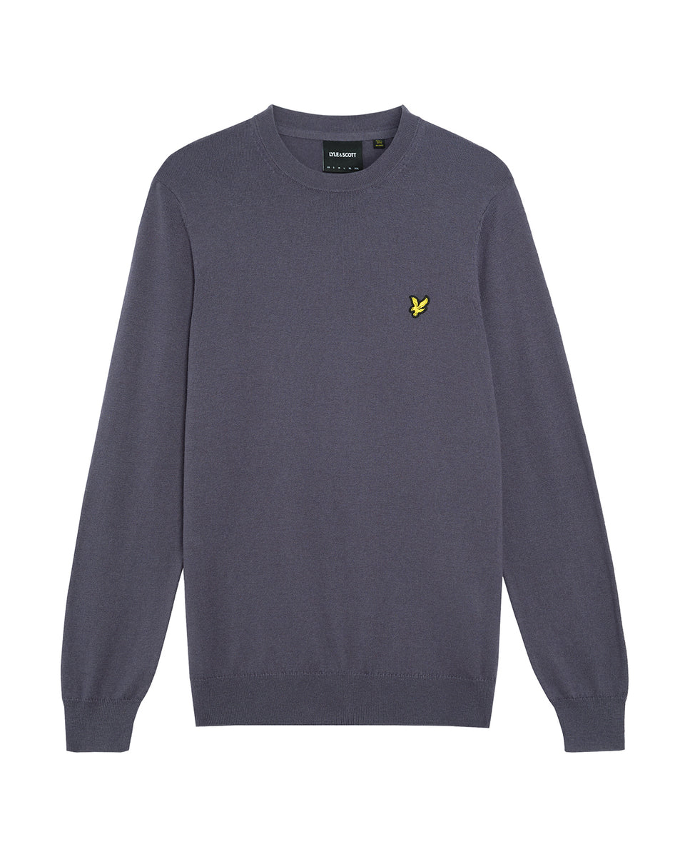 Lyle and Scott Cotton Merino Jumper Graystone – TS2 MENSWEAR